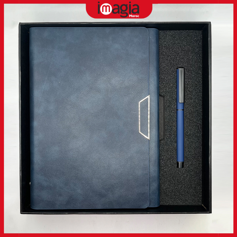 Notebook publicitaire avec coffret -Coffret cadeaux Notebook Maroc