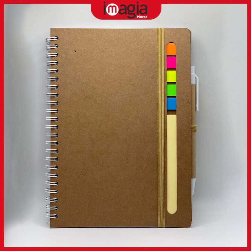 notebook carton personnalisée | Cadeau Écologique Maroc